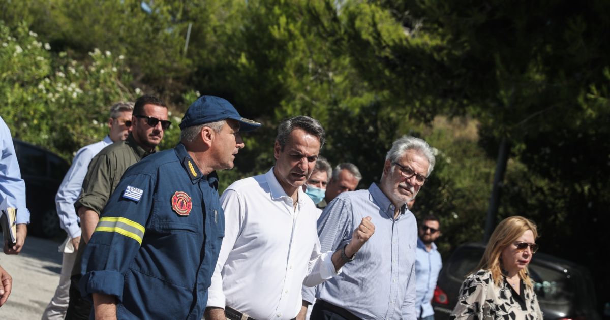 Κυριάκος Μητσοτάκης στην Πεντέλη: «Είμαστε ευγνώμονες» στους ...