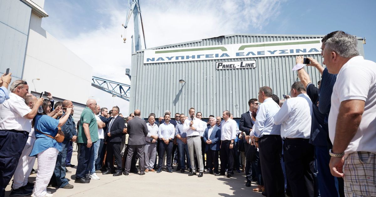 Εργαζόμενοι στα Ναυπηγεία Ελευσίνας σε Μητσοτάκη: Σώσατε 600 ...