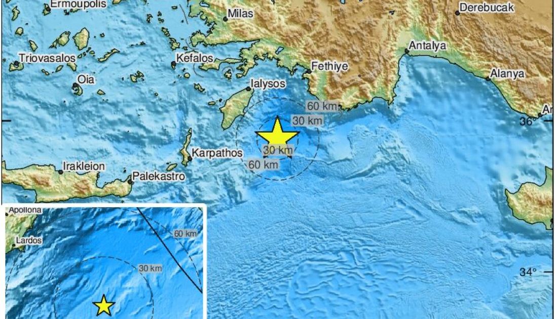 Ρόδος: Ισχυρός σεισμός 5,9 Ρίχτερ – Παπαδόπουλος: Μακριά από ...