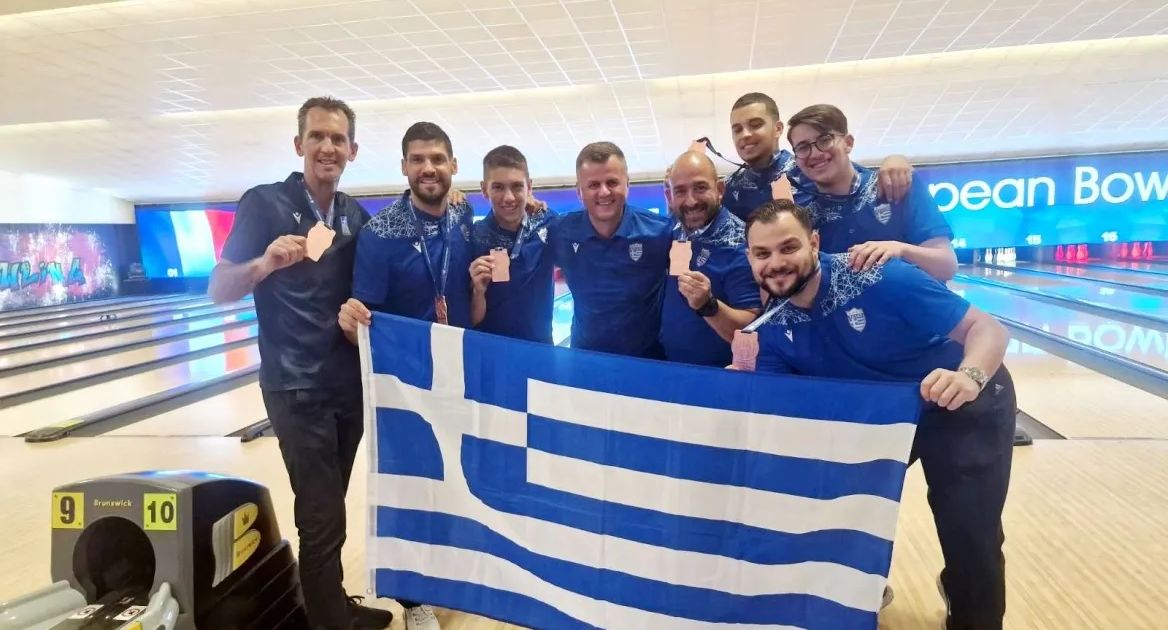 Greece won bronze at the Men's European Bowling Championships ...