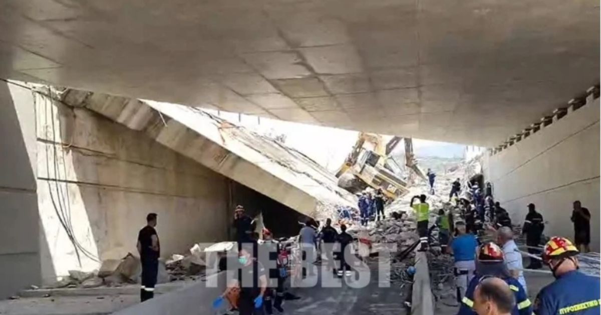 Πάτρα: Έπεσε τμήμα γέφυρας στα Μποζαΐτικα - Αναφορές για εγκλωβισμένο ...