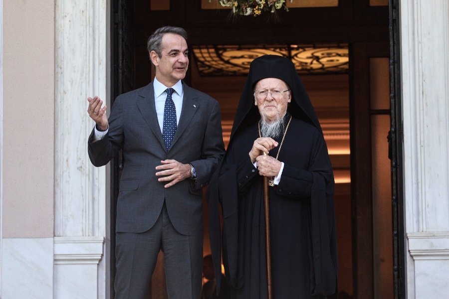 Μητσοτάκης σε Οικουμενικό Πατριάρχη:Η επίσκεψή σας μας δίνει κουράγιο ...