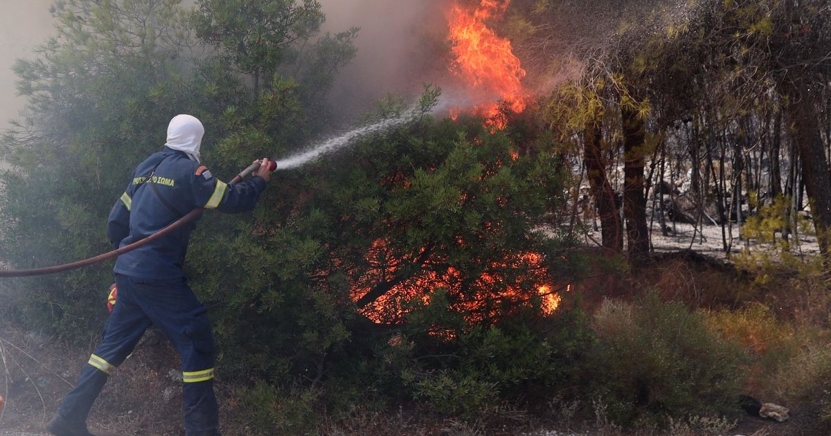 Ο χάρτης πρόβλεψης κινδύνου πυρκαγιάς για σήμερα 25/8: Οι περιοχές στο ...